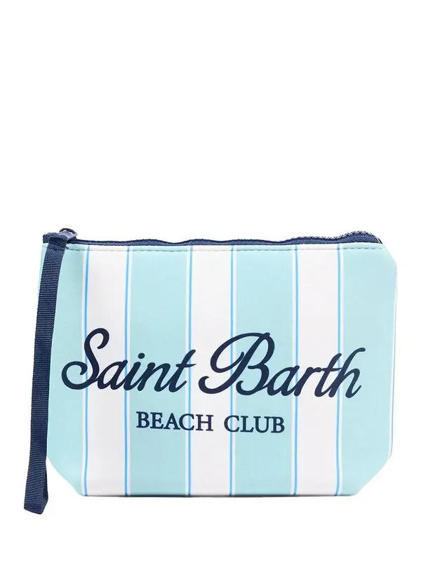 MC2 SAINT BARTH Pouch With Stripes - Green