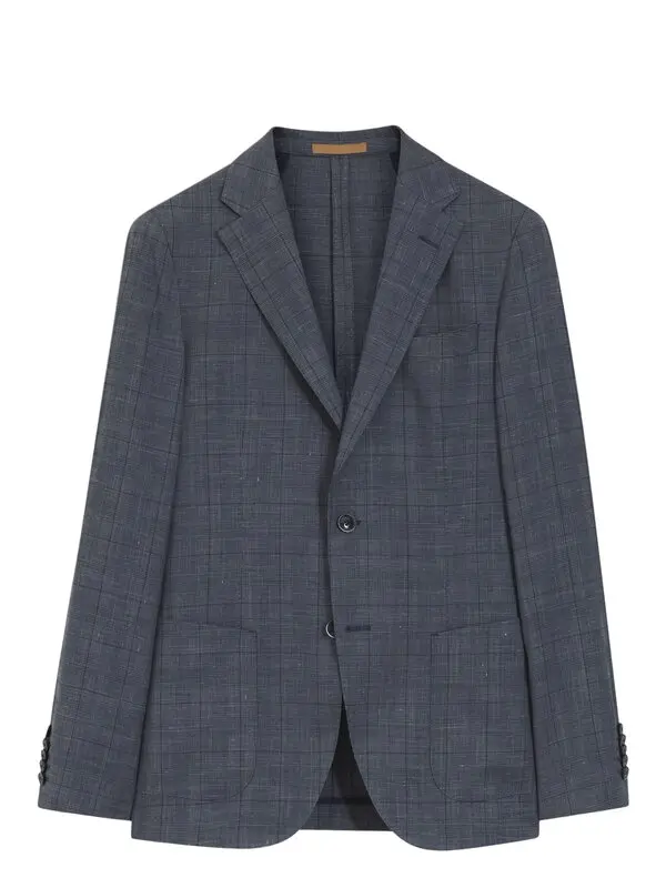 BOSS Slim-fit Jacket In Virgin Wool - Grey