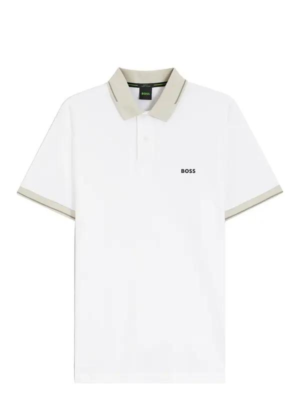 BOSS Slim-fit Cotton Polo Shirt - White
