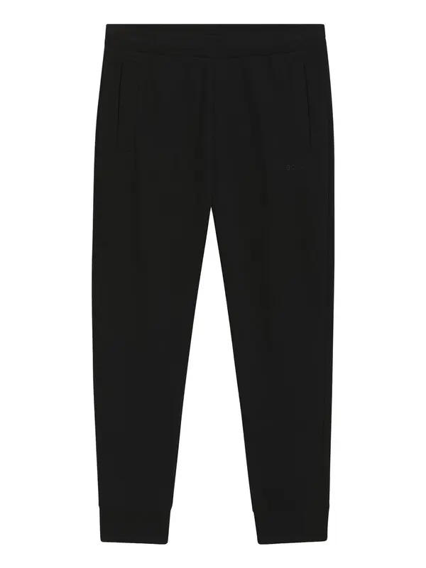 BOSS Cotton-blend Sweatpants With Embroidered Logo - Black