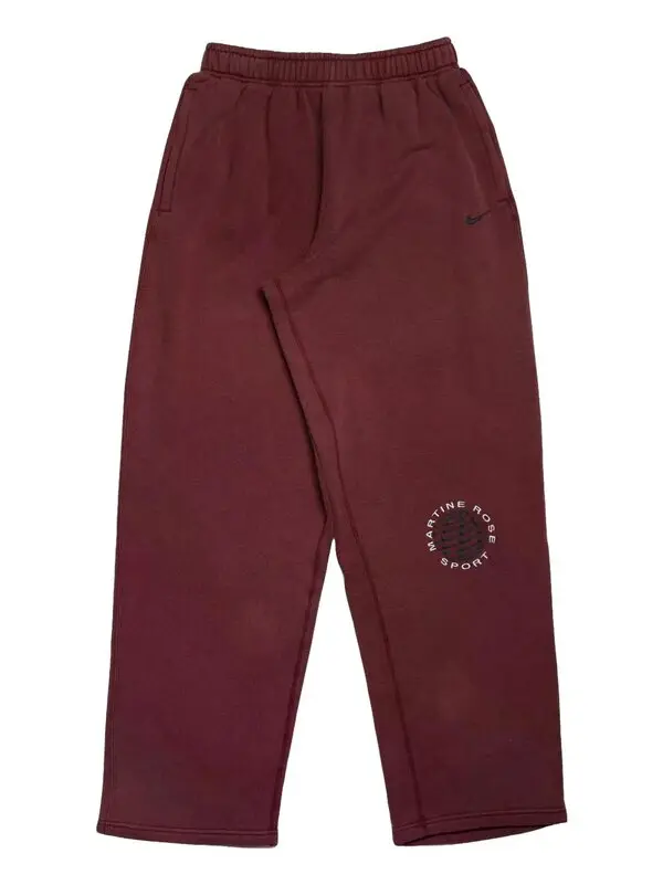 Nike X Martine Rose Logo-graphic Track Pants - Red