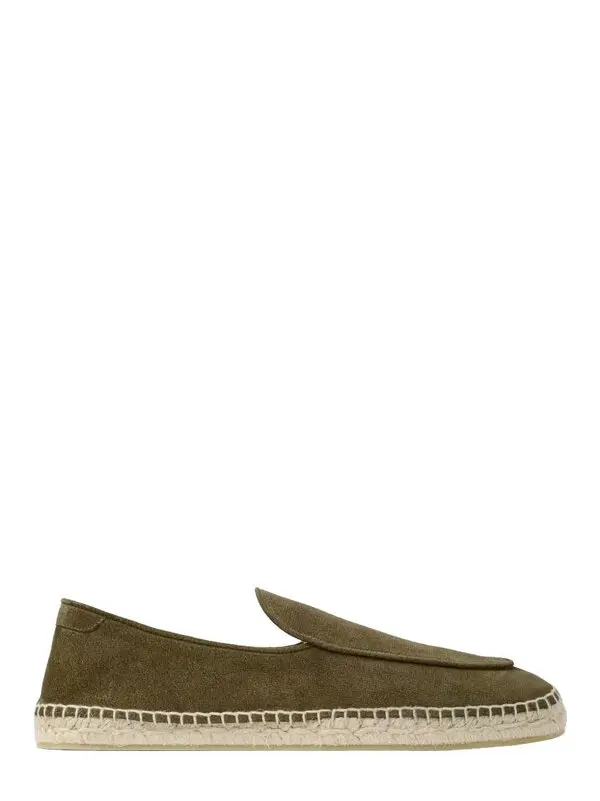 JIMMY CHOO Velvet-effect Espadrilles - Green