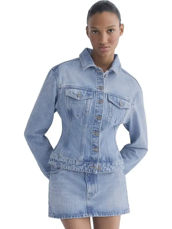 Everlane X Elena Bonvicini Lido Denim Jacket - Crystal Cove Indigo