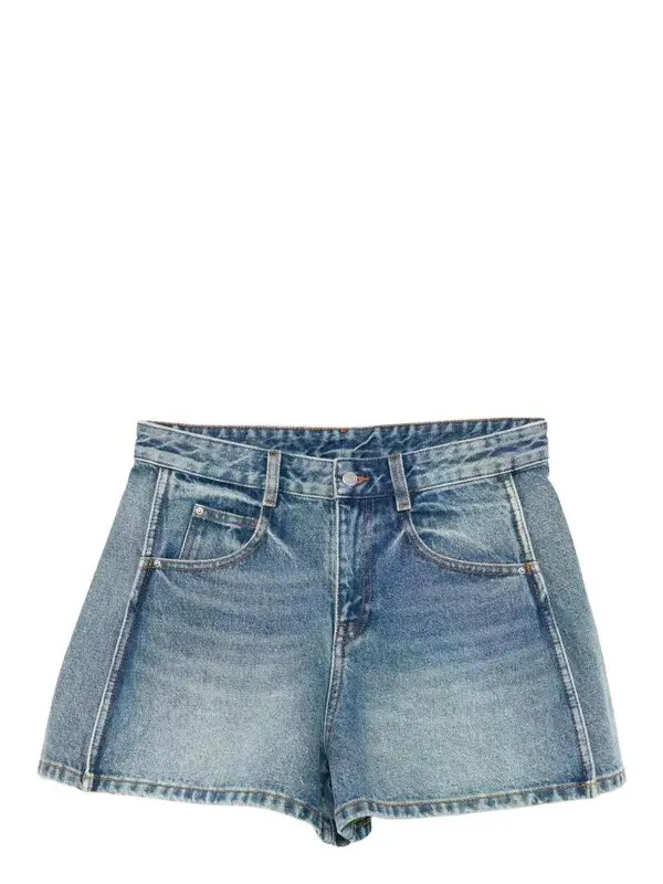 JNBY Faded Wash Five-pocket Denim Shorts - Blue