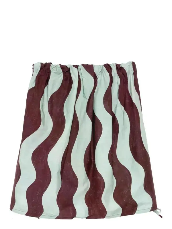JNBY Wave Print Strapless Top - Brown