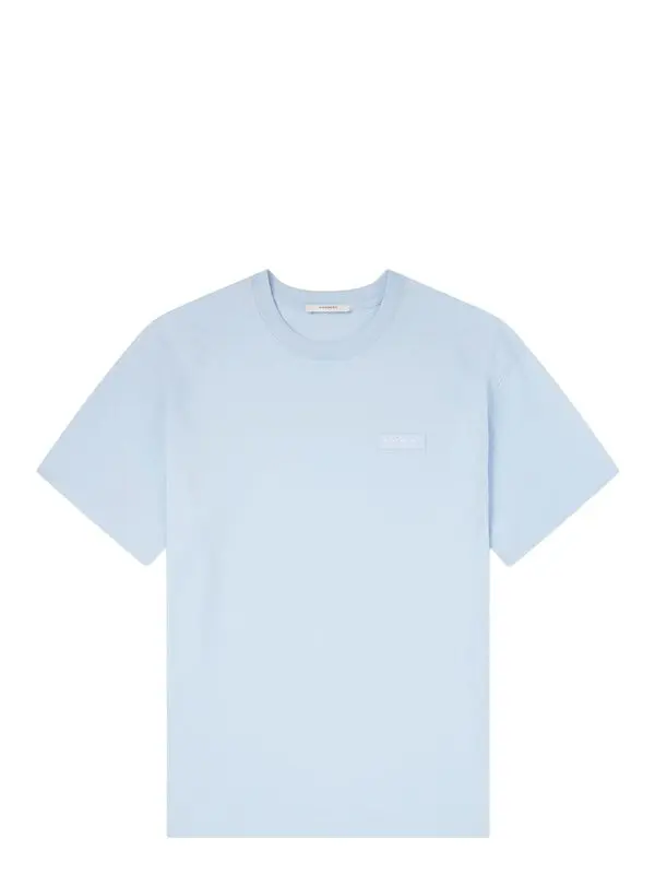 Givenchy Logo-appliquéd Cotton-jersey T-shirt - Blue