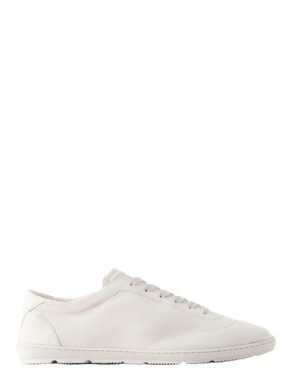 Brunello Cucinelli Suede Lace-up Sneakers - Off-white