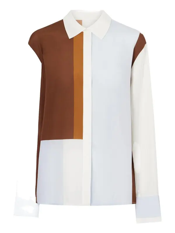 SIR. Marais Printed Silk Shirt - Neutrals