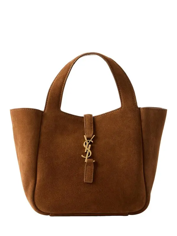Saint Laurent Le 5 À 7 Baby Bea Suede Shoulder Bag - Brown