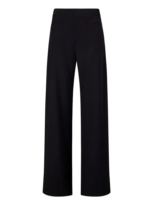 LIBEROWE Alice Wool Wide-leg Pants - Black