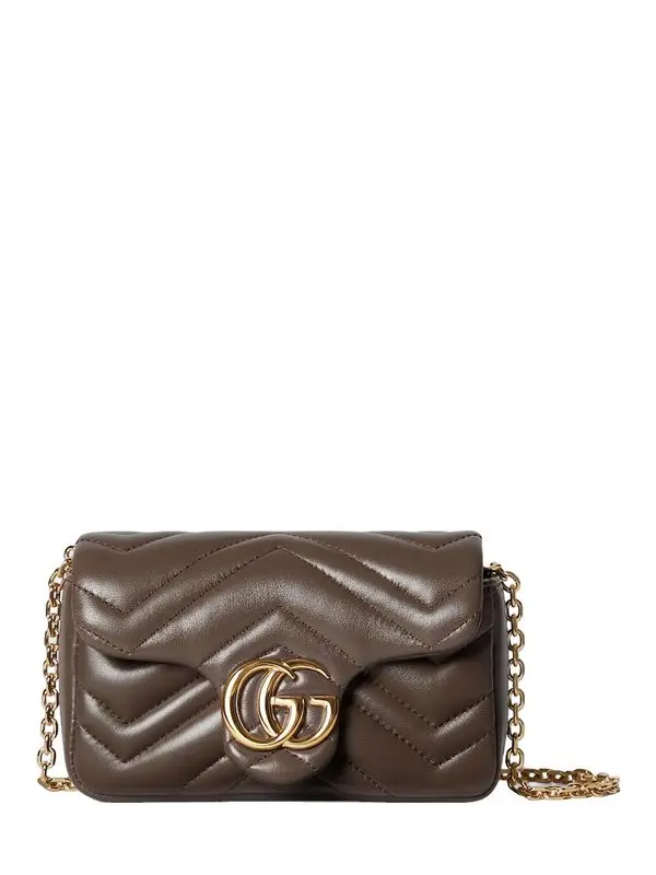 Gucci Gg Marmont Mini Shoulder Bag - Brown