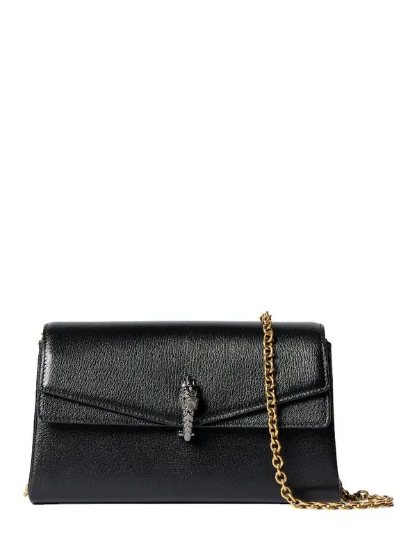 Gucci Dionysus Small Shoulder Bag In Leather - Black