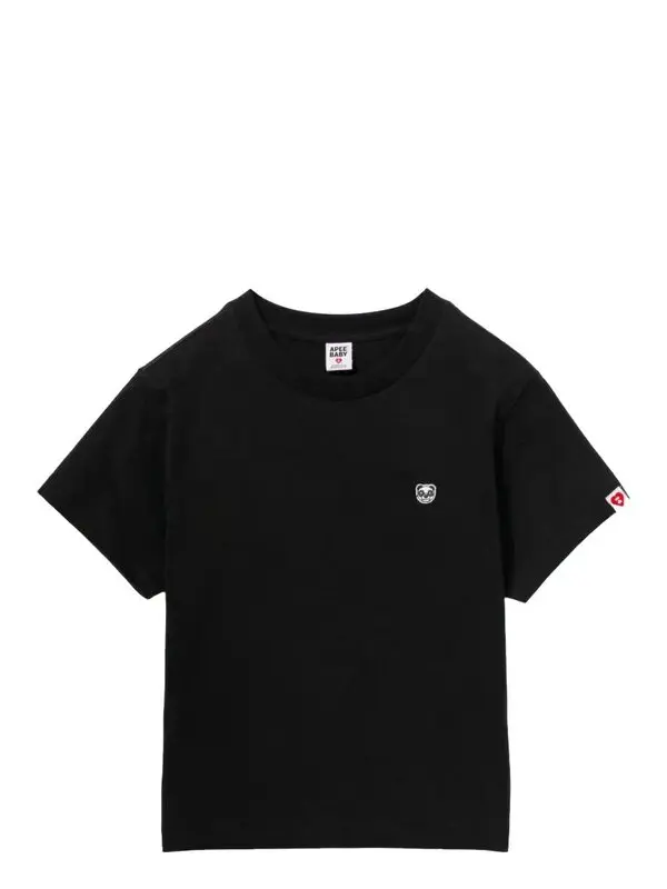 AAPE BY *A BATHING APE Apee™ A Bathing Ape® Crew Neck T-shirt With Logo Patch - Black