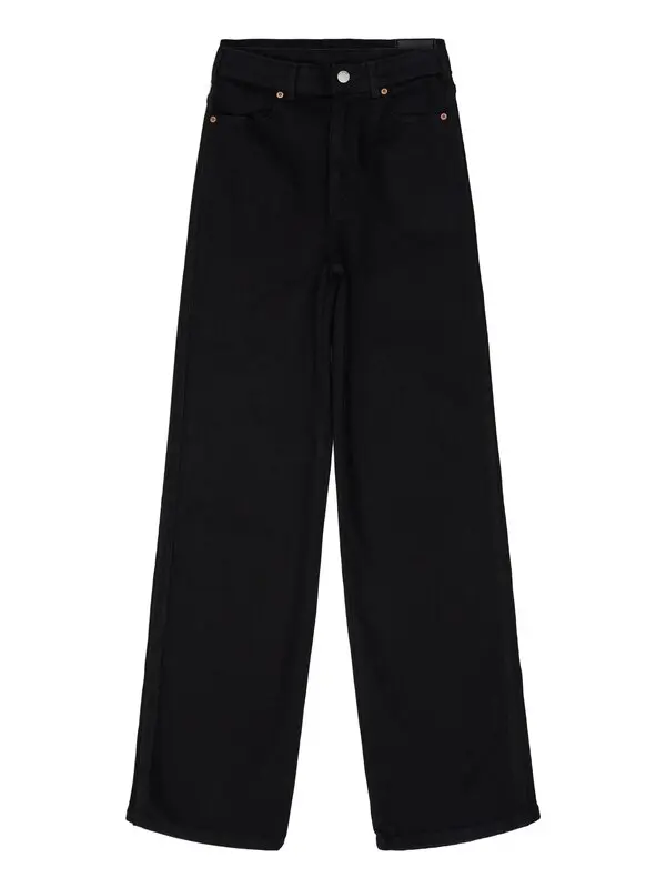 DR. DENIM Moxy High Straight Jeans - Black
