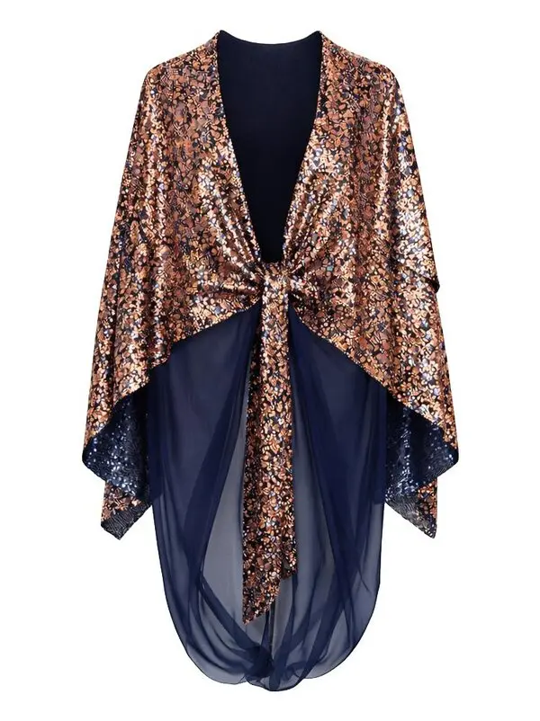 LUMINA ELIGMA Lumiere Sequin Kaftan - Blue