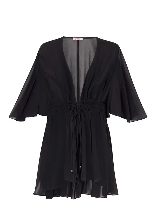 ERES Midnight Operette" Shirred Muslin Blouse - Black