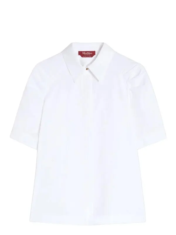 Max Mara Shirt Cotton Poplin Optical - White