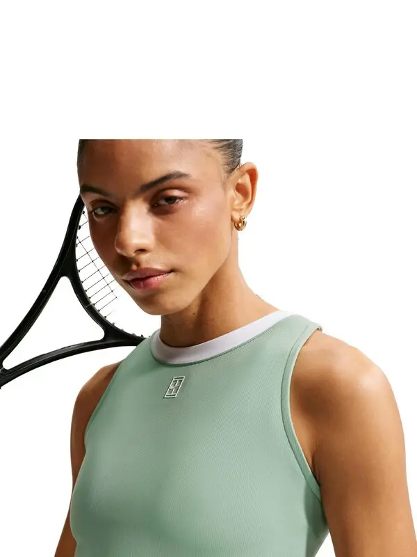 Nike Nikecourt Advantage Dri-fit Tennis Tank Top - Green