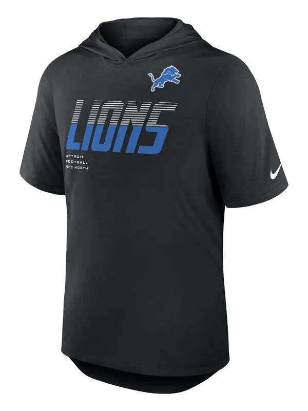 Nike Detroit Lions Nfl Hooded T-shirt - Black