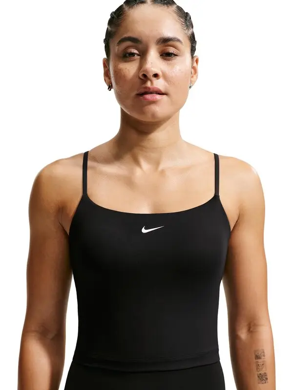 Nike One Medium-support Padded Adjustable Sports Bra Tank Top - Black