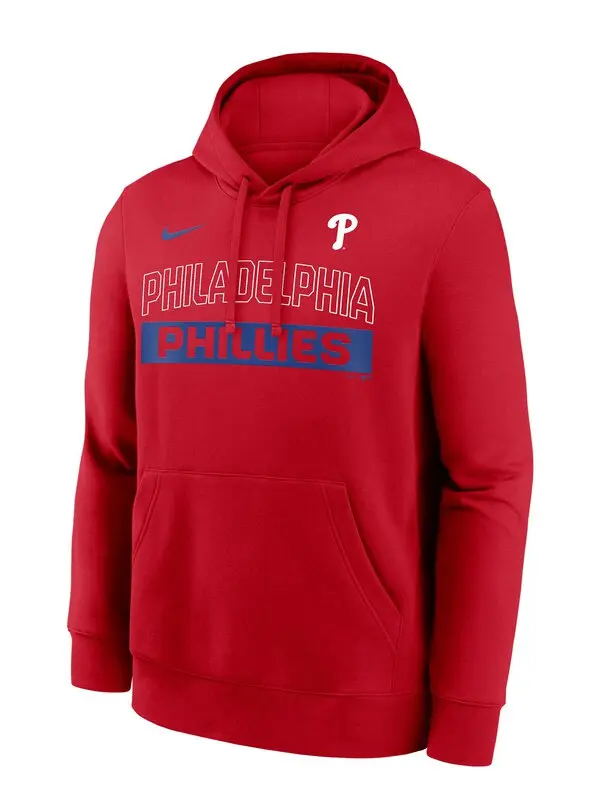 Nike Philadelphia Phillies Club Hoodie - Red