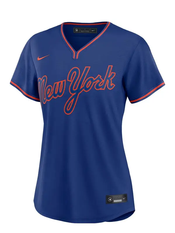 Nike Francisco Lindor New York Mets Mlb Replica Jersey - Blue