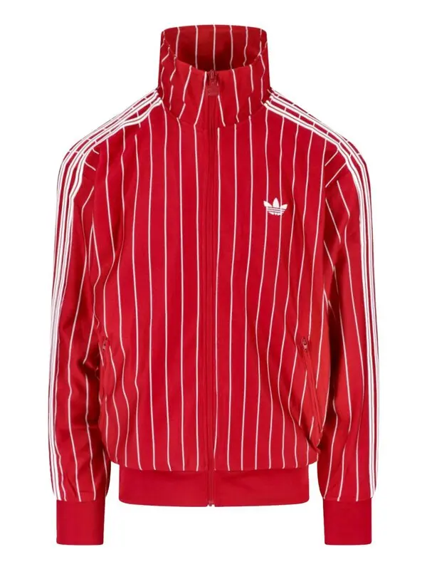 Adidas Firebird Zip Hoodie - Red
