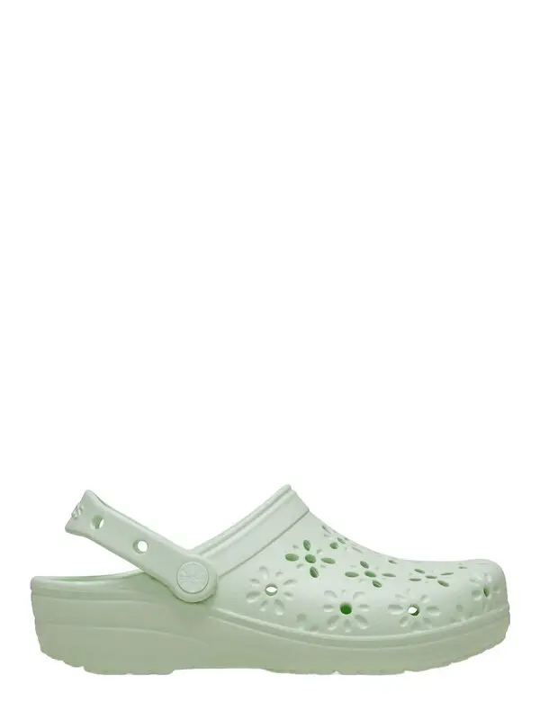 CROCS Classic Floral Cutout Clog - Jade Tint