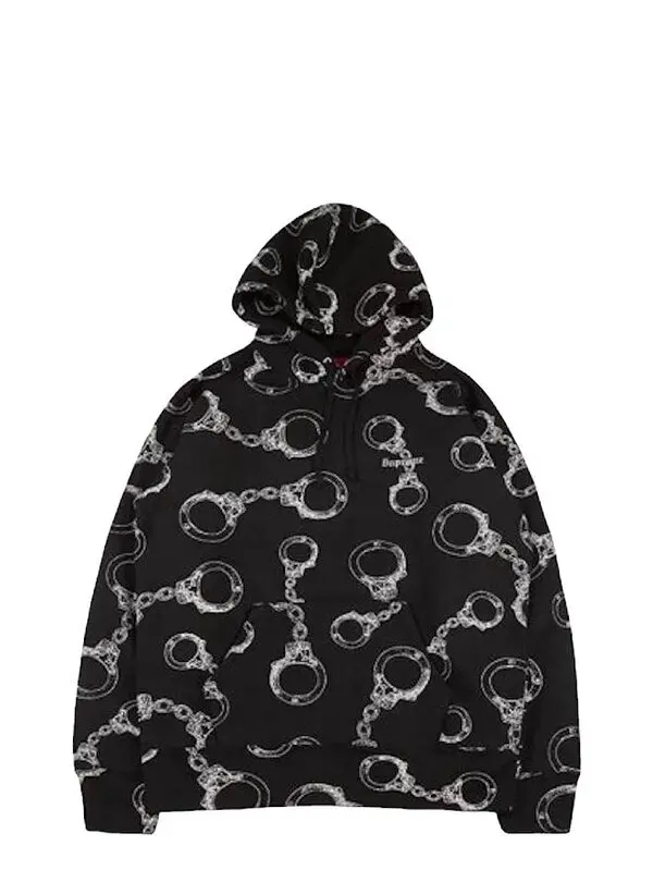Supreme Handcuffs Hooded Sweatshirt - Black