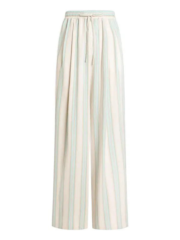 Dolce & Gabbana Striped Canvas Vanity Trousers - Multicolor