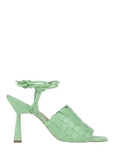 IXOS Light Leather Sandals With Tie Ankle Fastening - Green