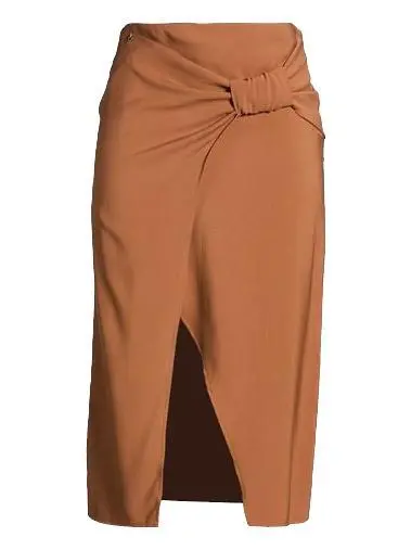 Liu Jo Midi Wrap Skirt - Camel
