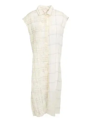 Liu Jo Sleeveless Tartan Pattern Shirt - White