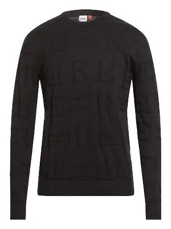 FERRE' Ferre Crewneck Long Sleeve Sweater - Black