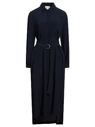 SEMICOUTURE Midi Dress Acetate And Silk - Navy