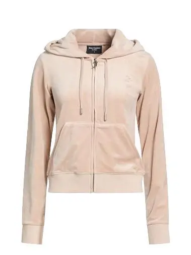 Juicy Couture Velvet Zip-up Hoodie - Beige