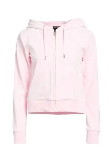 Juicy Couture Velvet Zip-up Hoodie - Pink