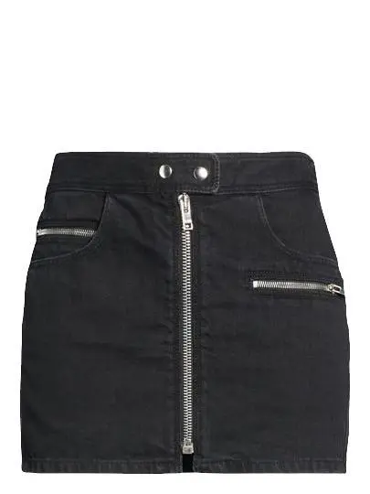 Isabel Marant Étoile Cotton Denim Pencil Skirt - Black