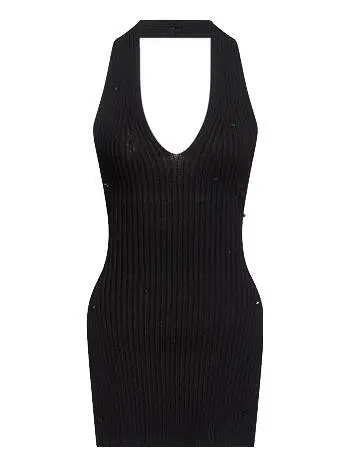 DONDUP Sleeveless Halter Neck Knit Top - Black