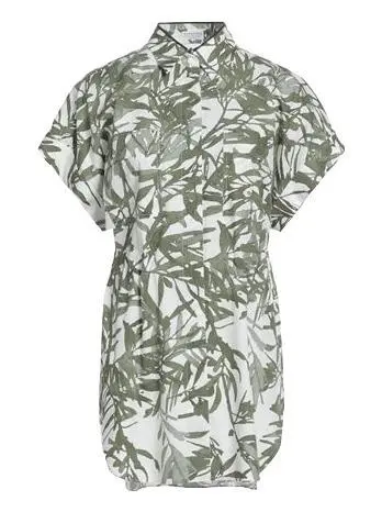 Brunello Cucinelli Cotton Shirt With Embellished Two-tone Print - Green