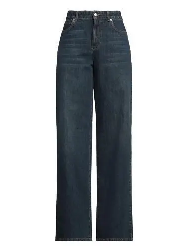 Alexander McQueen Cotton Straight-leg Jeans - Blue