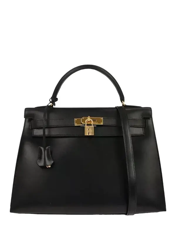 Hermès 1998 32 Kelly Sellier Tote Bag - Black