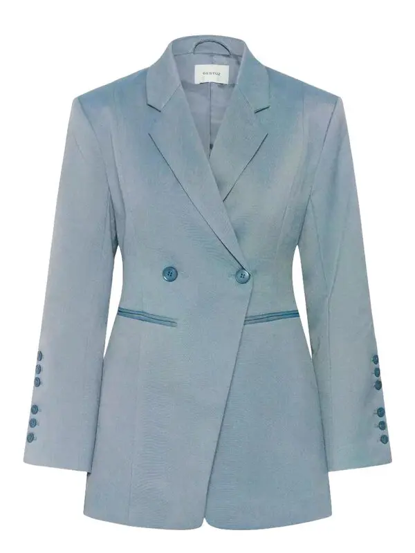 GESTUZ Wendi Double-breasted Blazer - Blue