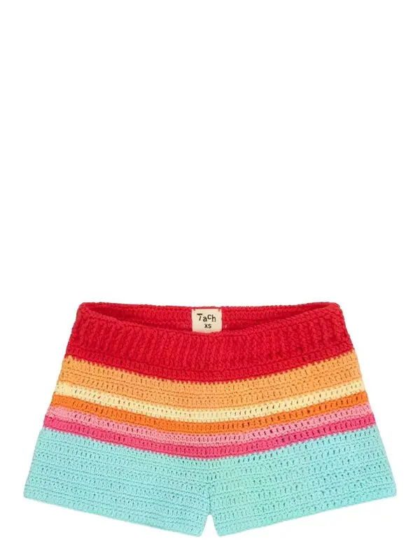 TACH Ursula Crochet-knit Shorts - Blue