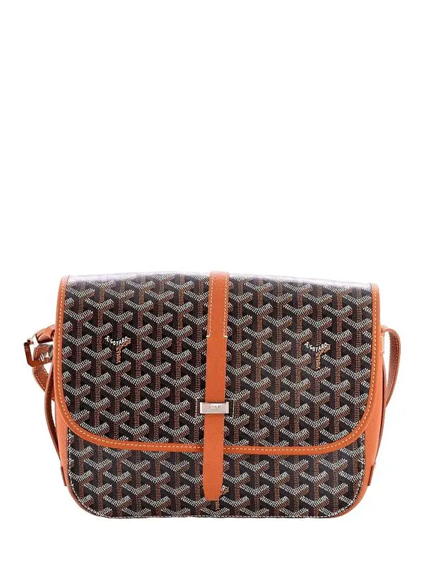 Goyard Mm Belvedere Ii Messenger Bag Coated Canvas - Black