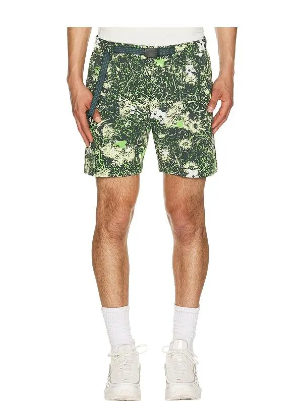 Nike Printed Belted Shorts - Black Spruce  Mineral Slate  & Summit Wh