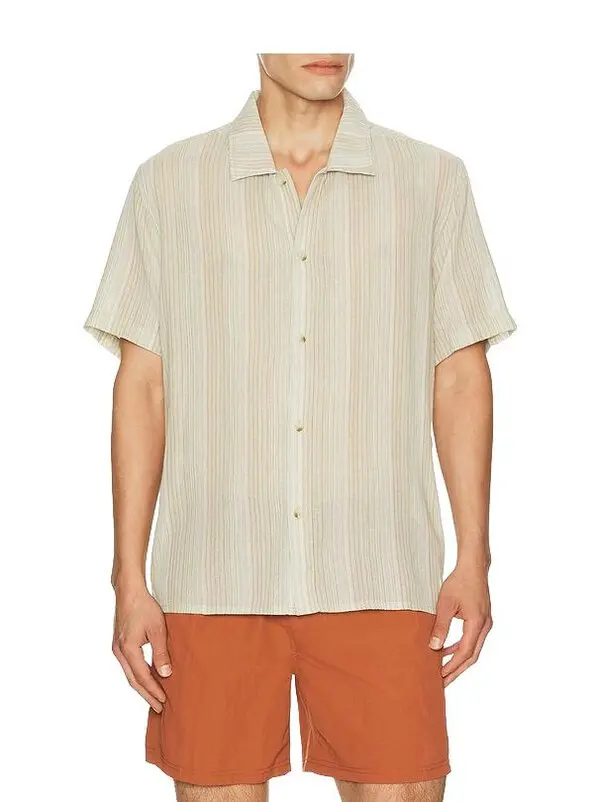 RHYTHM Nurture Shirt In Green - Herb