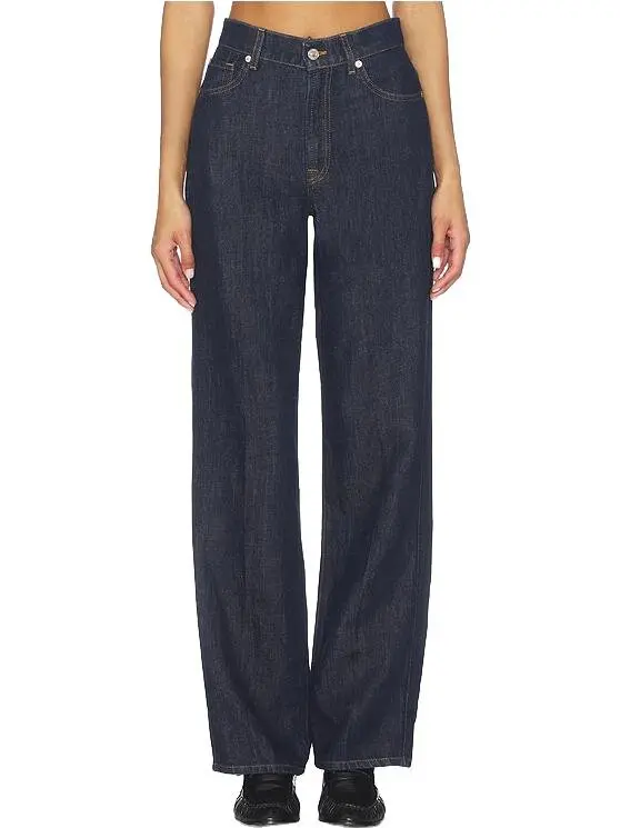 7 For All Mankind Stovepipe Straight Jeans - Blossom