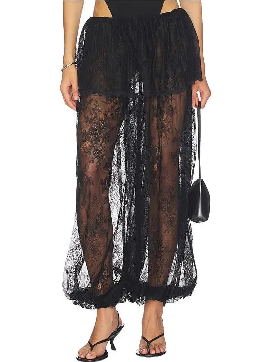 Ronny Kobo Bern Lace Pants - Black