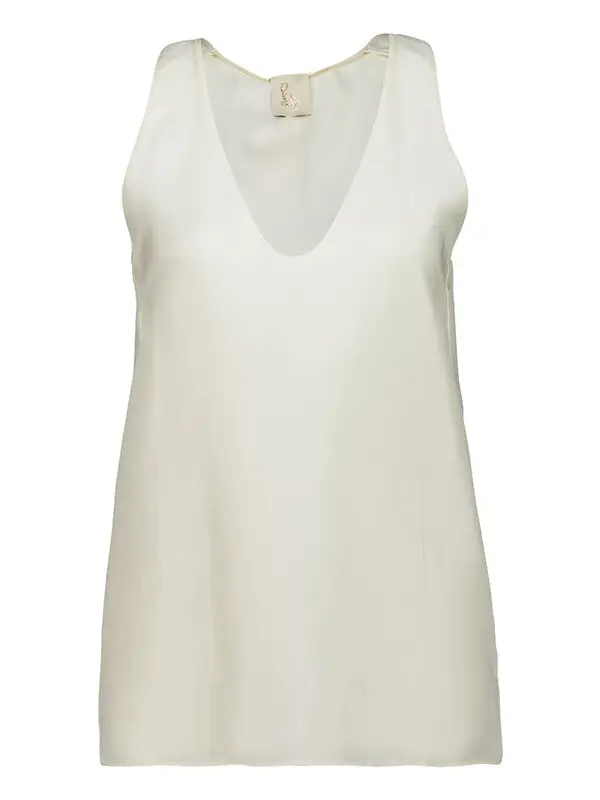 PAULA Serena Silk Tank-top - Cream